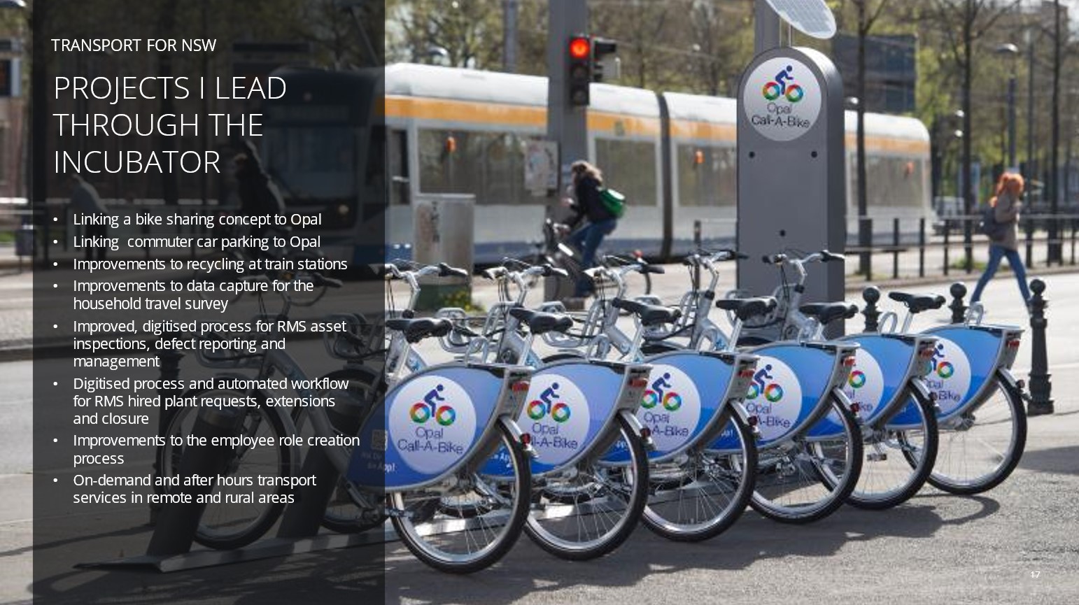 Developing and running a HCD innovation incubator for Transport for NSW ...